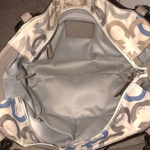 Coach | Bags | Coach Signature Multi Color Satin Tote | Poshmark